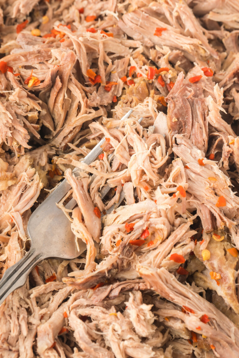 Eastern NC Slow Cooker BBQ Pork and Sauce - Love Bakes Good Cakes