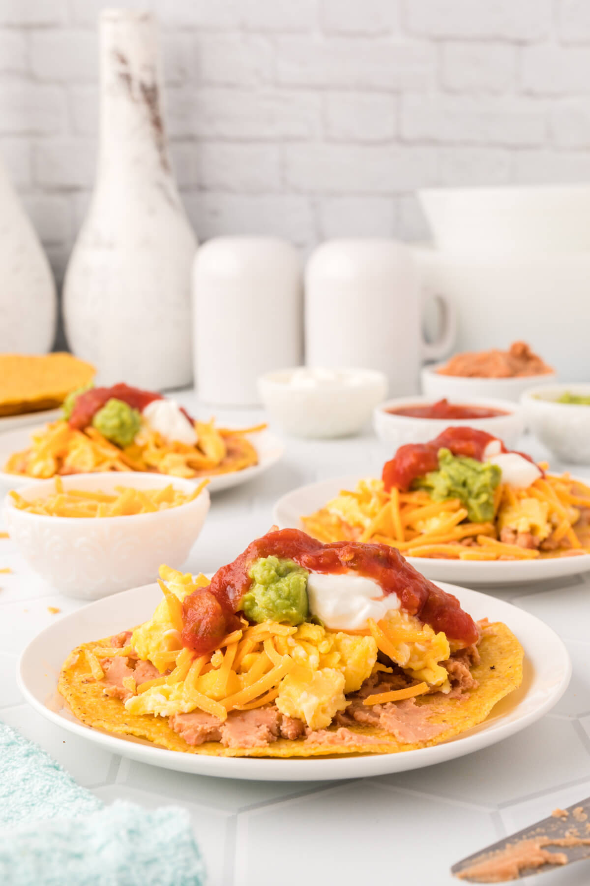 Breakfast Tostada - Love Bakes Good Cakes