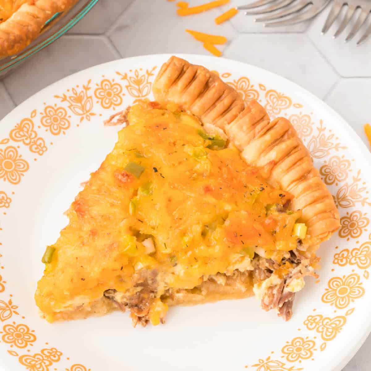 Roast Beef Quiche - Love Bakes Good Cakes