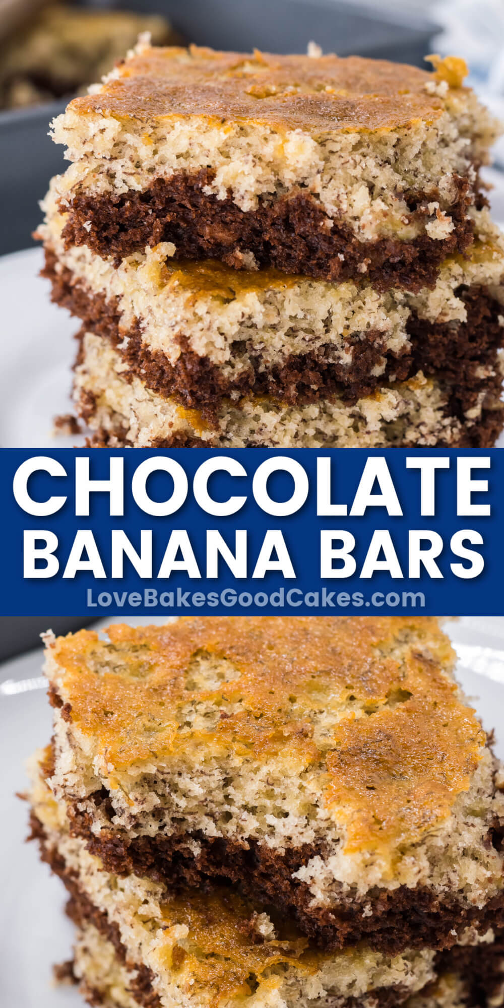 Chocolate Banana Bars - Love Bakes Good Cakes