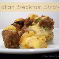 Italian Breakfast Strata - Love Bakes Good Cakes