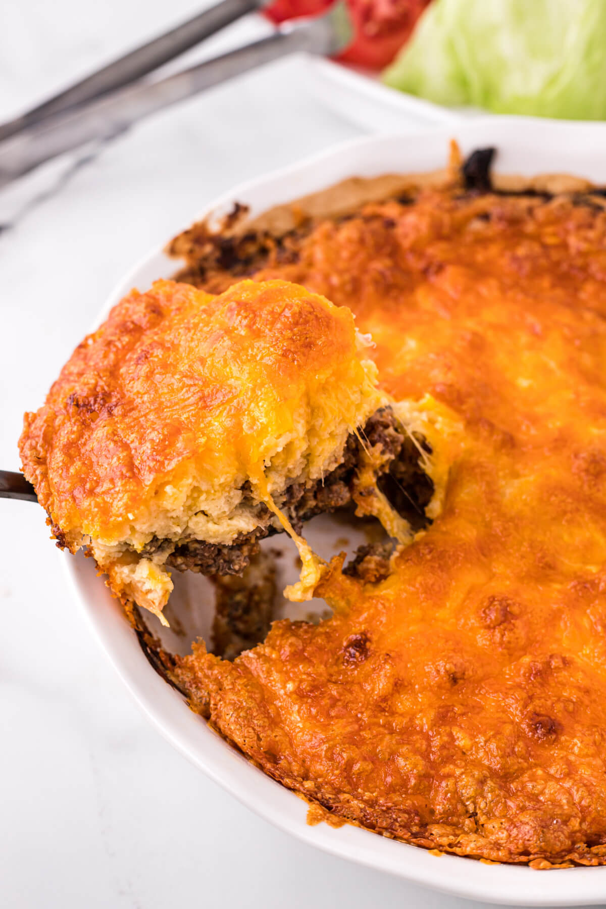 Cheeseburger Casserole - Love Bakes Good Cakes