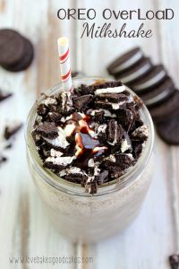 OREO Overload Milkshake - Love Bakes Good Cakes