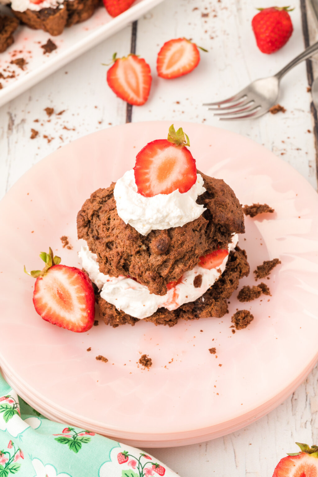 Chocolate Strawberry Shortcake - Love Bakes Good Cakes