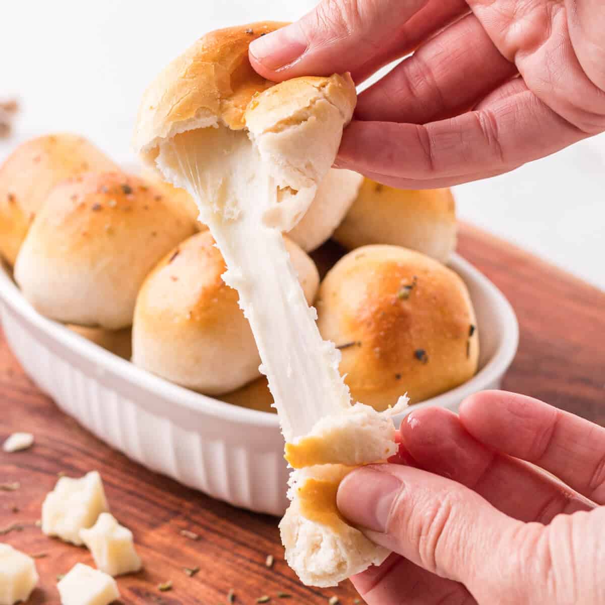Garlic & Herb Cheese Bombs - Love Bakes Good Cakes