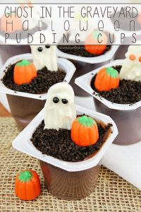 Ghost in the Graveyard Halloween Snack Pack Pudding Cups - Love Bakes ...