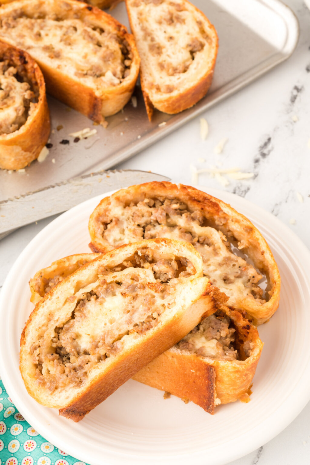 Sausage Bread - Love Bakes Good Cakes