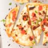 Chicken Bacon Ranch Naan Bread Pizza - Love Bakes Good Cakes
