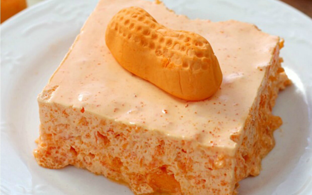Circus Peanut Jello Salad - Love Bakes Good Cakes