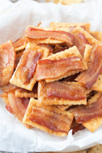 Bacon Crackers (aka Pig Candy Crackers) - Love Bakes Good Cakes