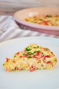 Crustless Reuben Quiche - Love Bakes Good Cakes