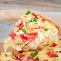 Crustless Reuben Quiche - Love Bakes Good Cakes