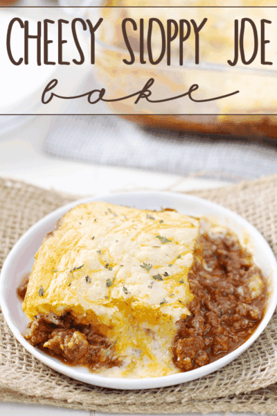 Cheesy Sloppy Joe Bake - Love Bakes Good Cakes