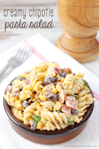 Creamy Chipotle Pasta Salad - Love Bakes Good Cakes