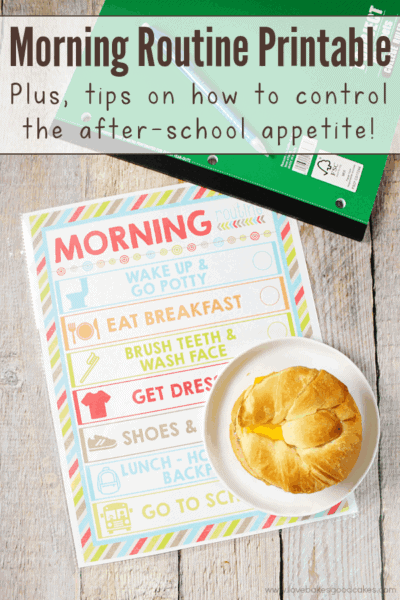 FREE Morning Routine Printable - Love Bakes Good Cakes