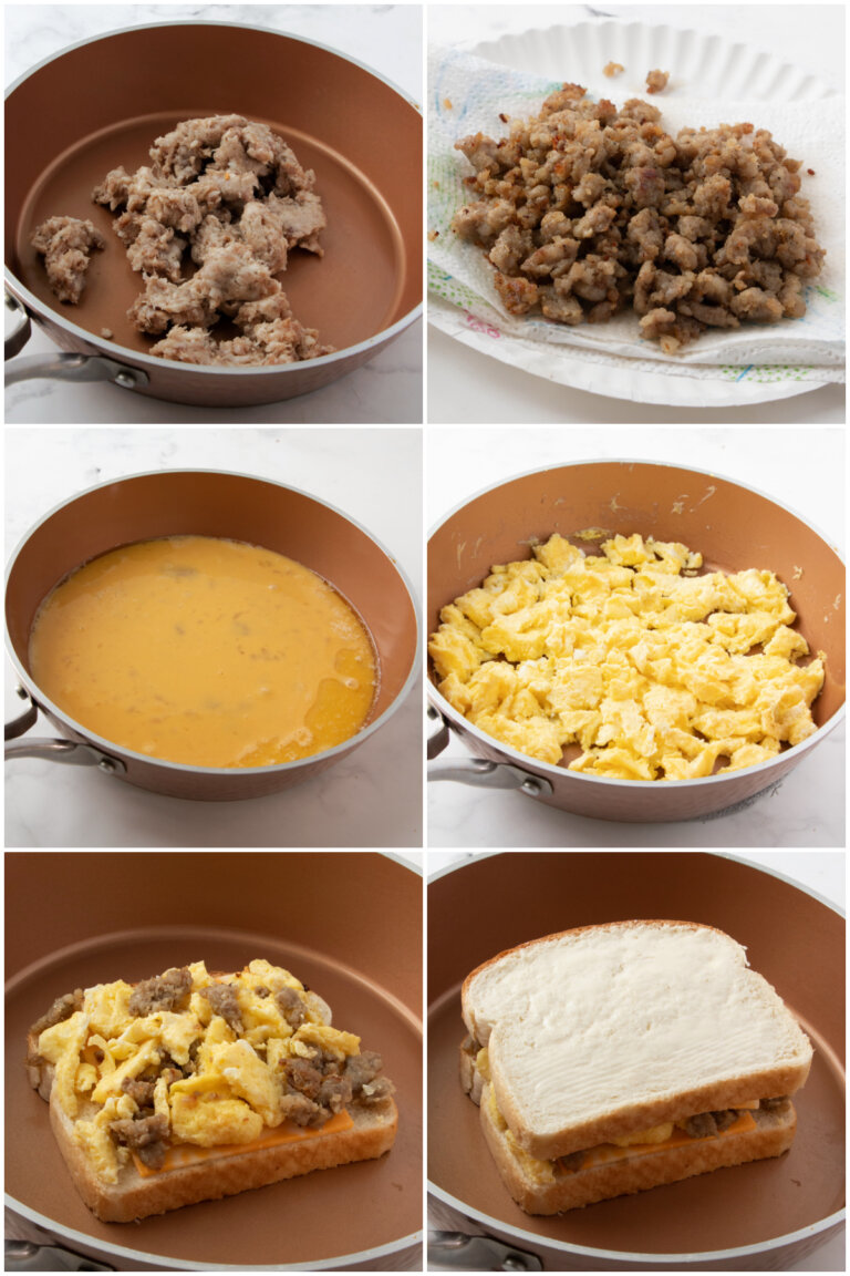 Breakfast Grilled Cheese - Love Bakes Good Cakes