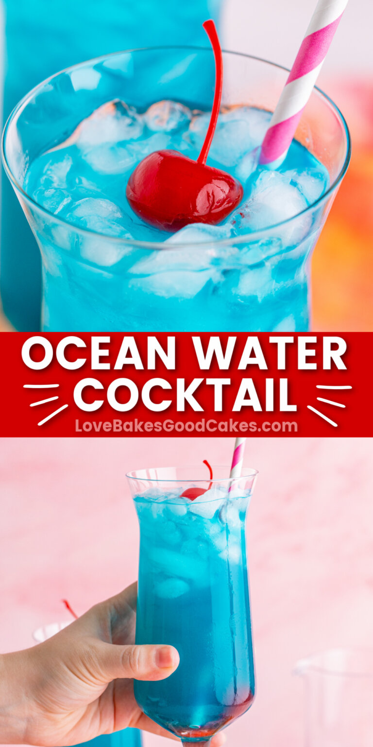 Ocean Water Cocktail - Love Bakes Good Cakes