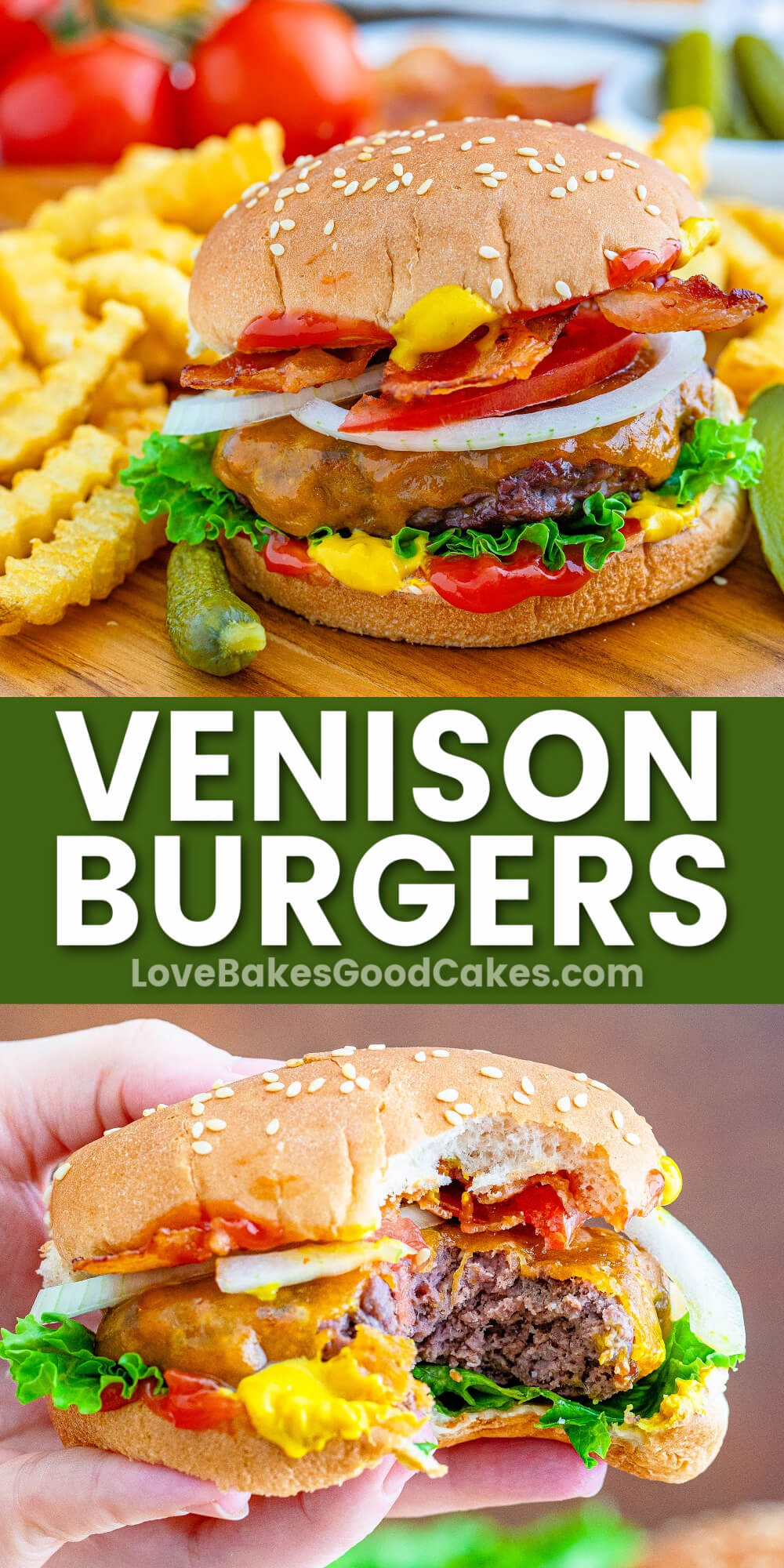 Venison Burgers - Love Bakes Good Cakes