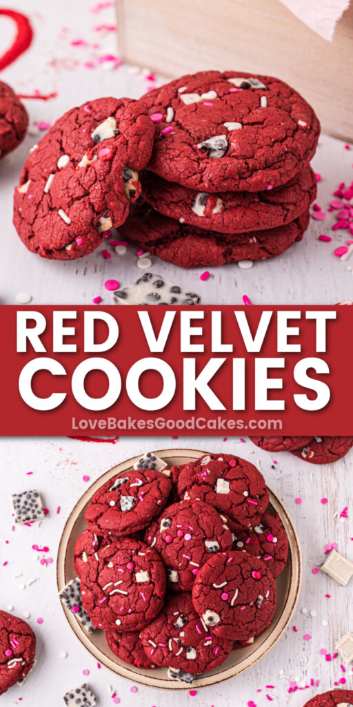 Red Velvet Cookies - Love Bakes Good Cakes
