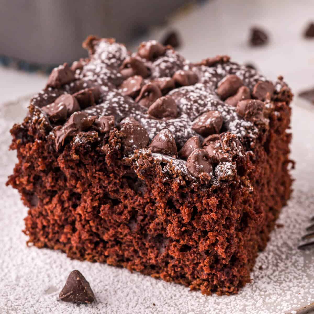 Chocolate Snack Cake - Love Bakes Good Cakes
