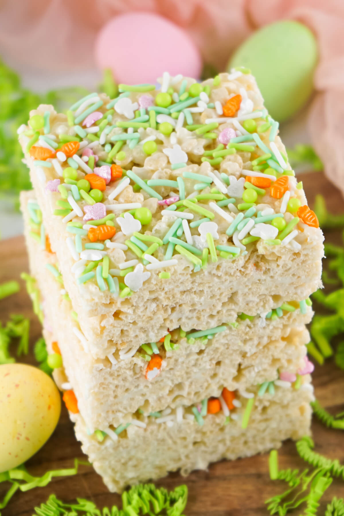 Easter Rice Crispy Treats - Love Bakes Good Cakes