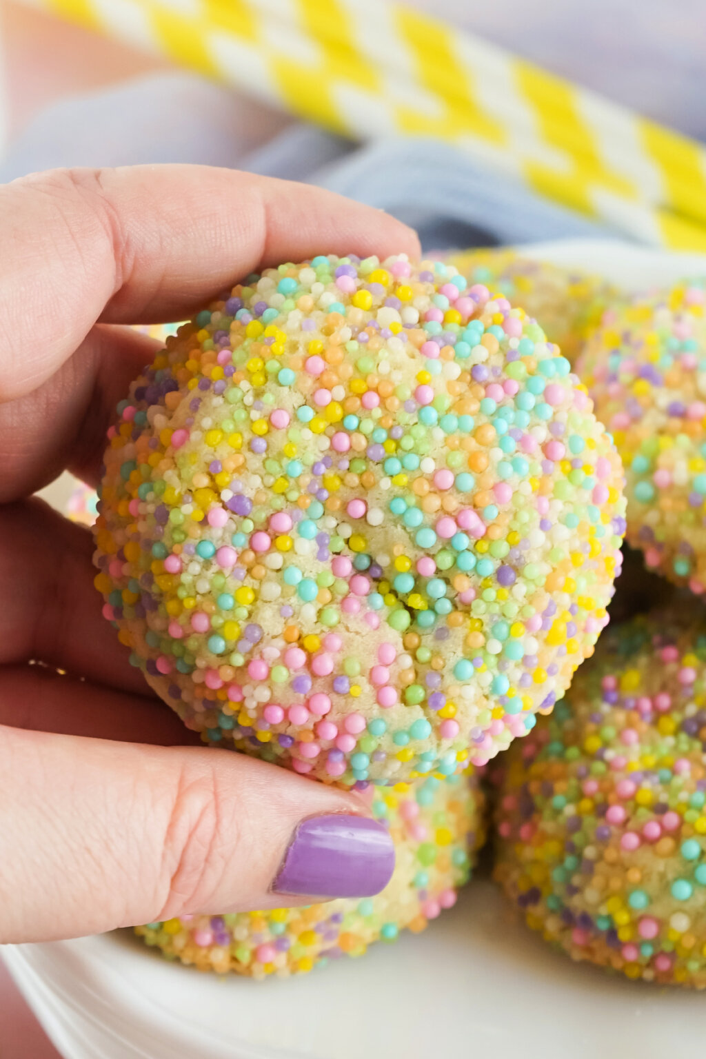 Easter Sprinkle Cookies - Love Bakes Good Cakes