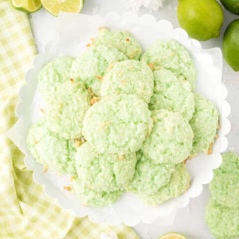 Soft Sherbet Coconut Cookies - Love Bakes Good Cakes