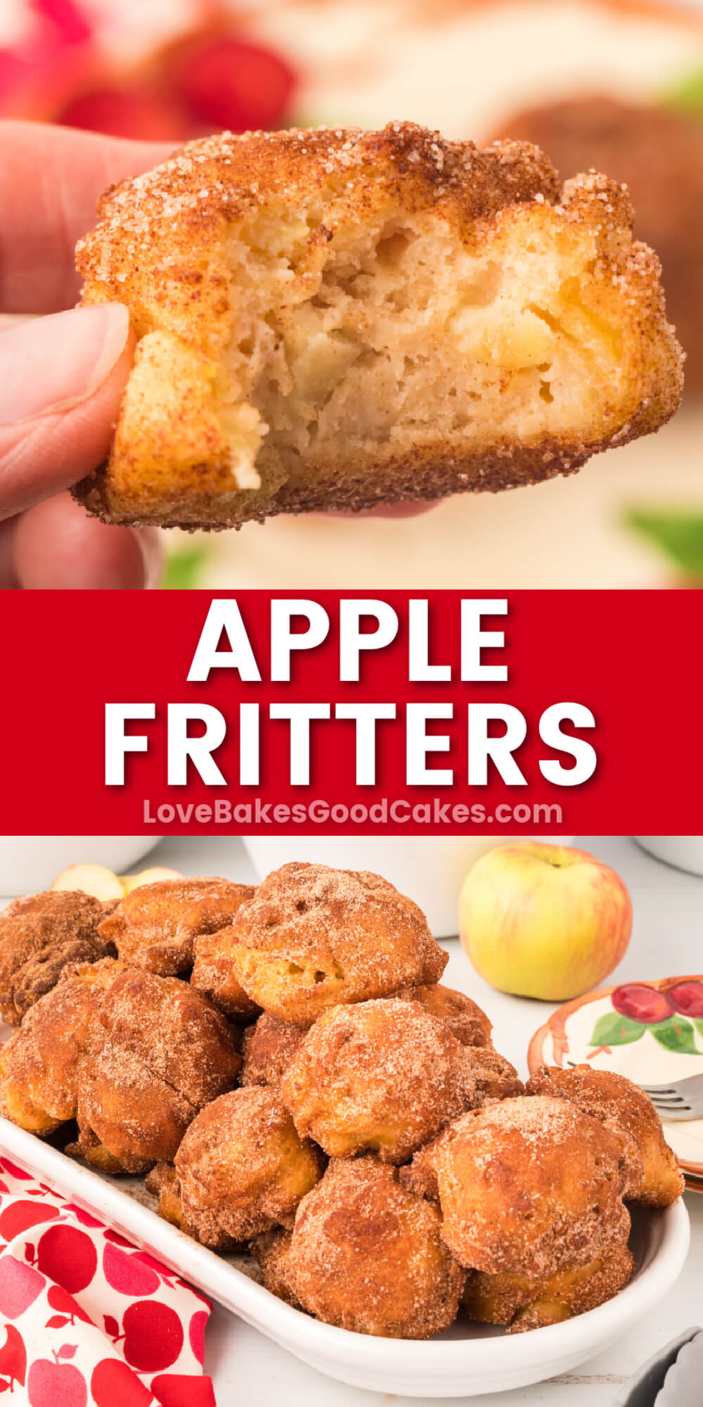 Apple Fritters - Love Bakes Good Cakes