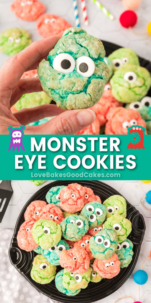 Monster Eye Cookies - Love Bakes Good Cakes