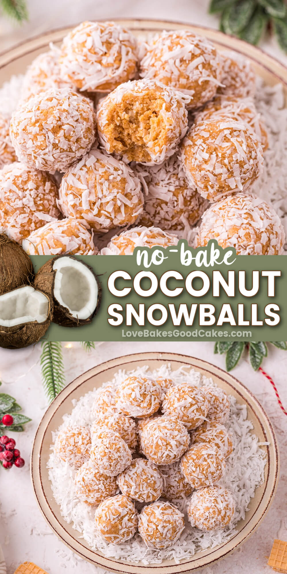Coconut Snowballs - Love Bakes Good Cakes