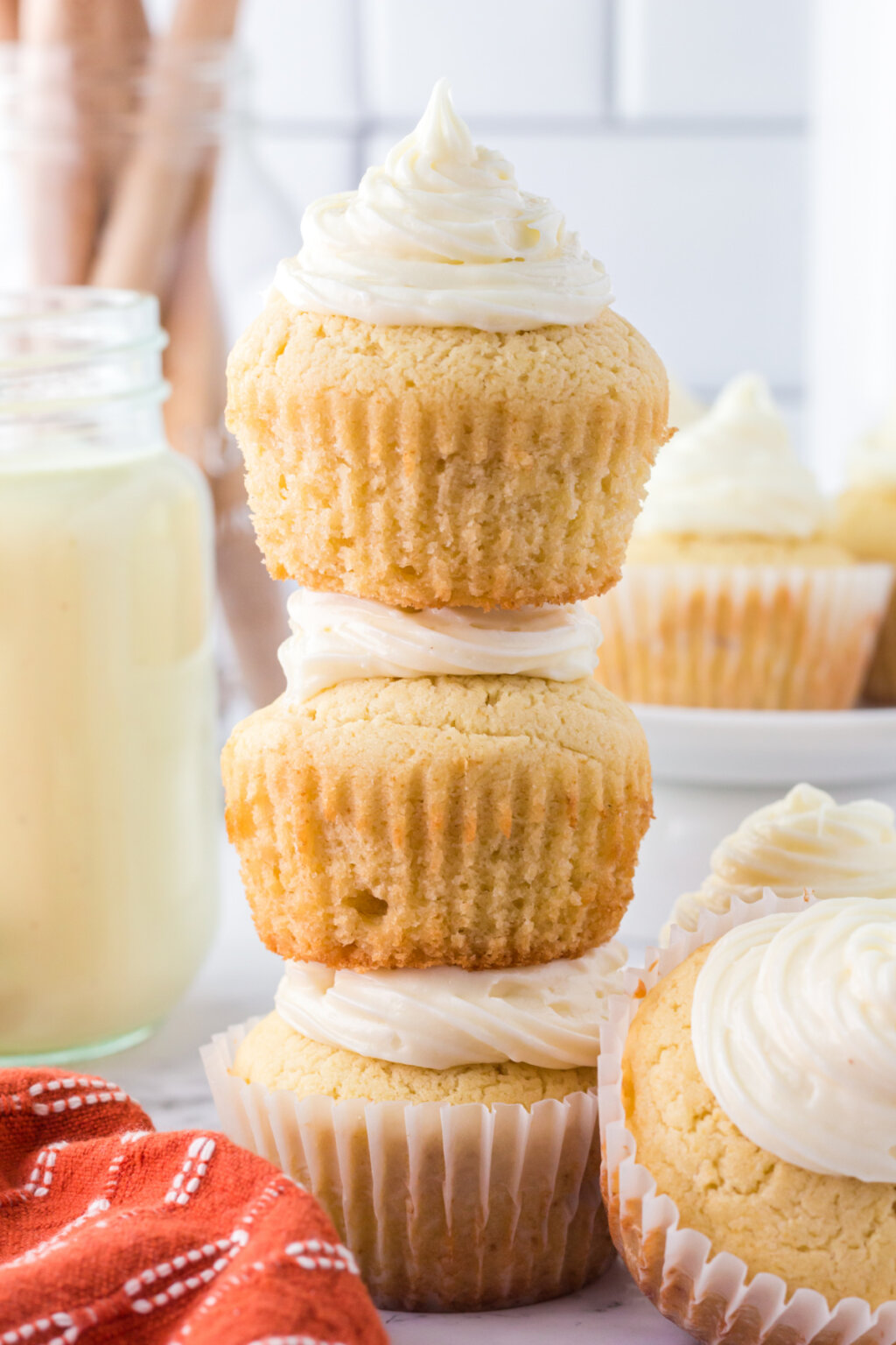 Eggnog Cupcakes - Love Bakes Good Cakes