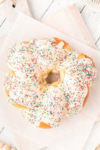 Frosted Italian Anise Bread - Love Bakes Good Cakes