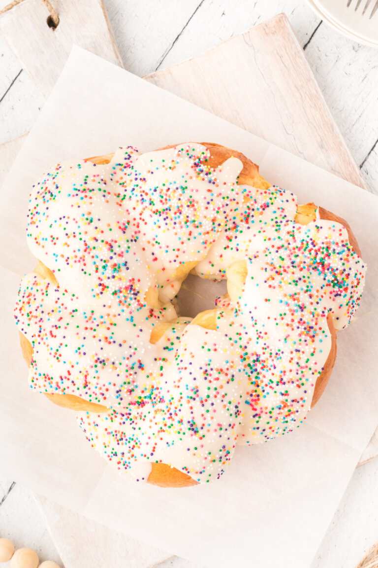 Frosted Italian Anise Bread - Love Bakes Good Cakes