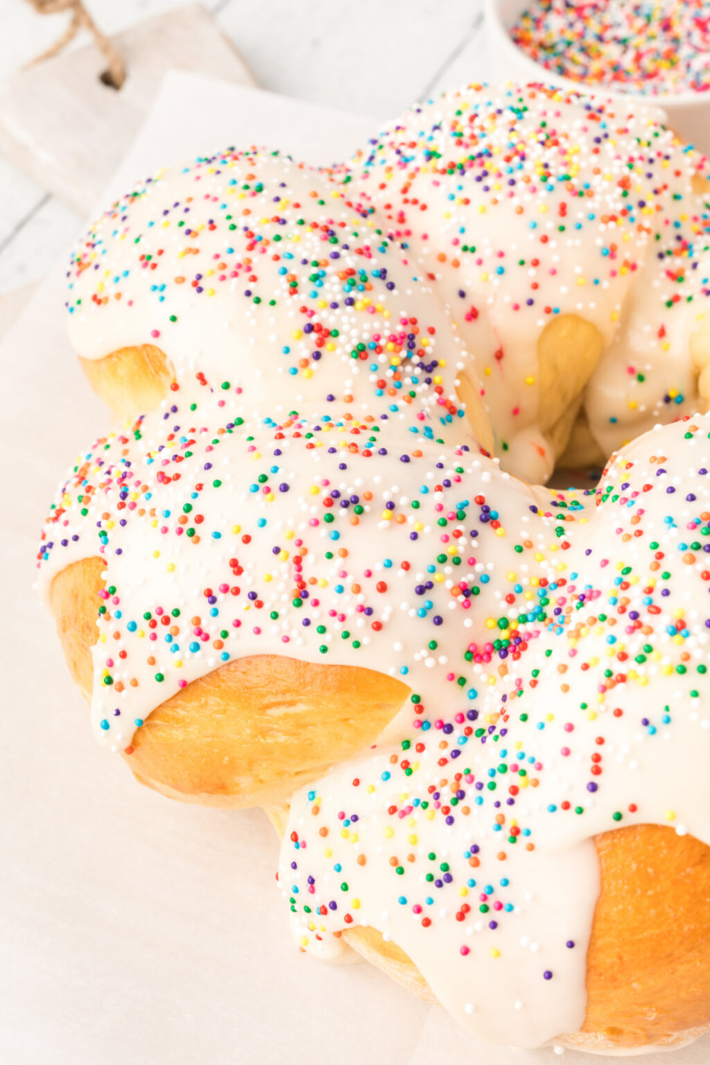 Frosted Italian Anise Bread - Love Bakes Good Cakes