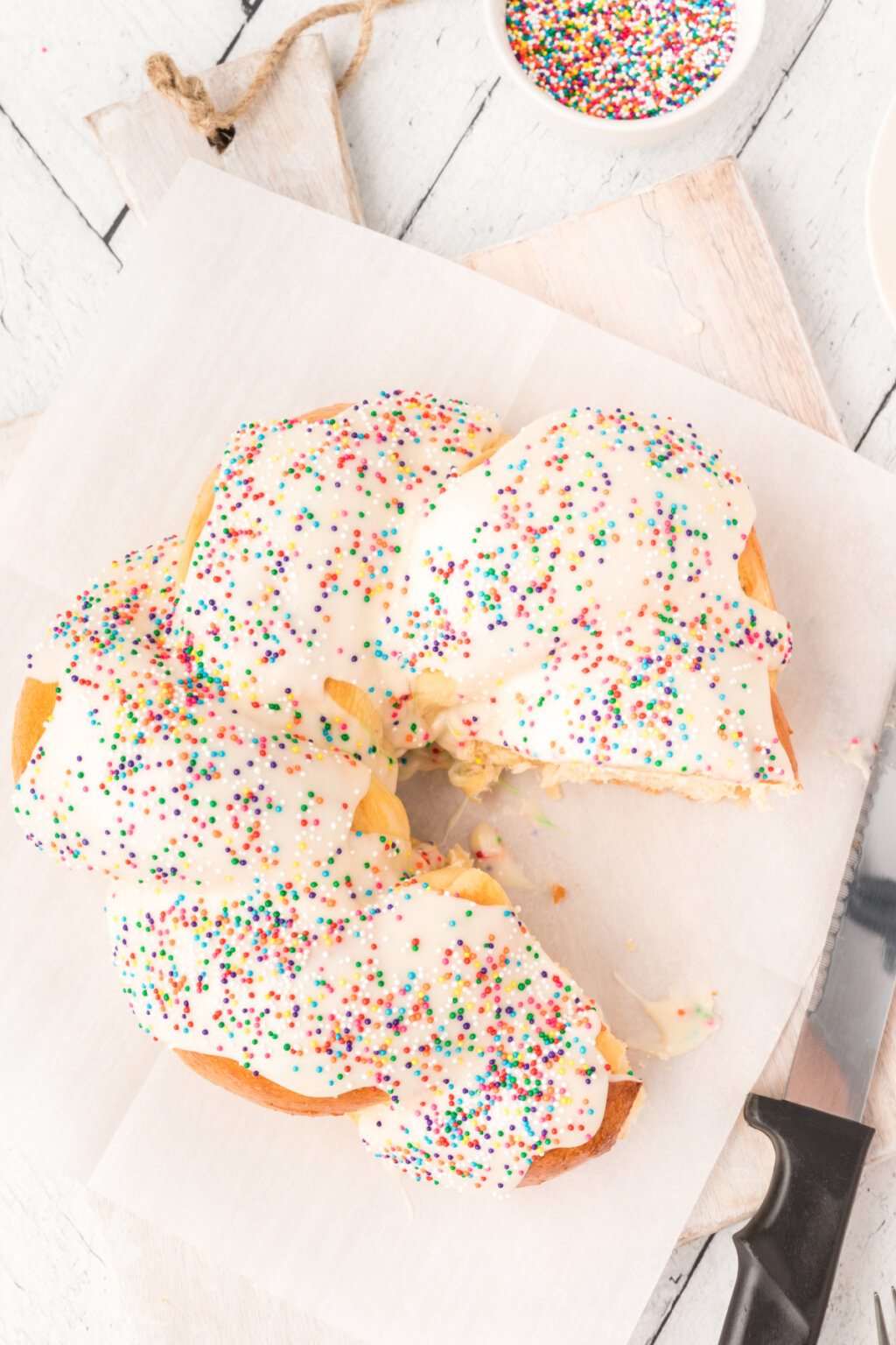 Frosted Italian Anise Bread - Love Bakes Good Cakes
