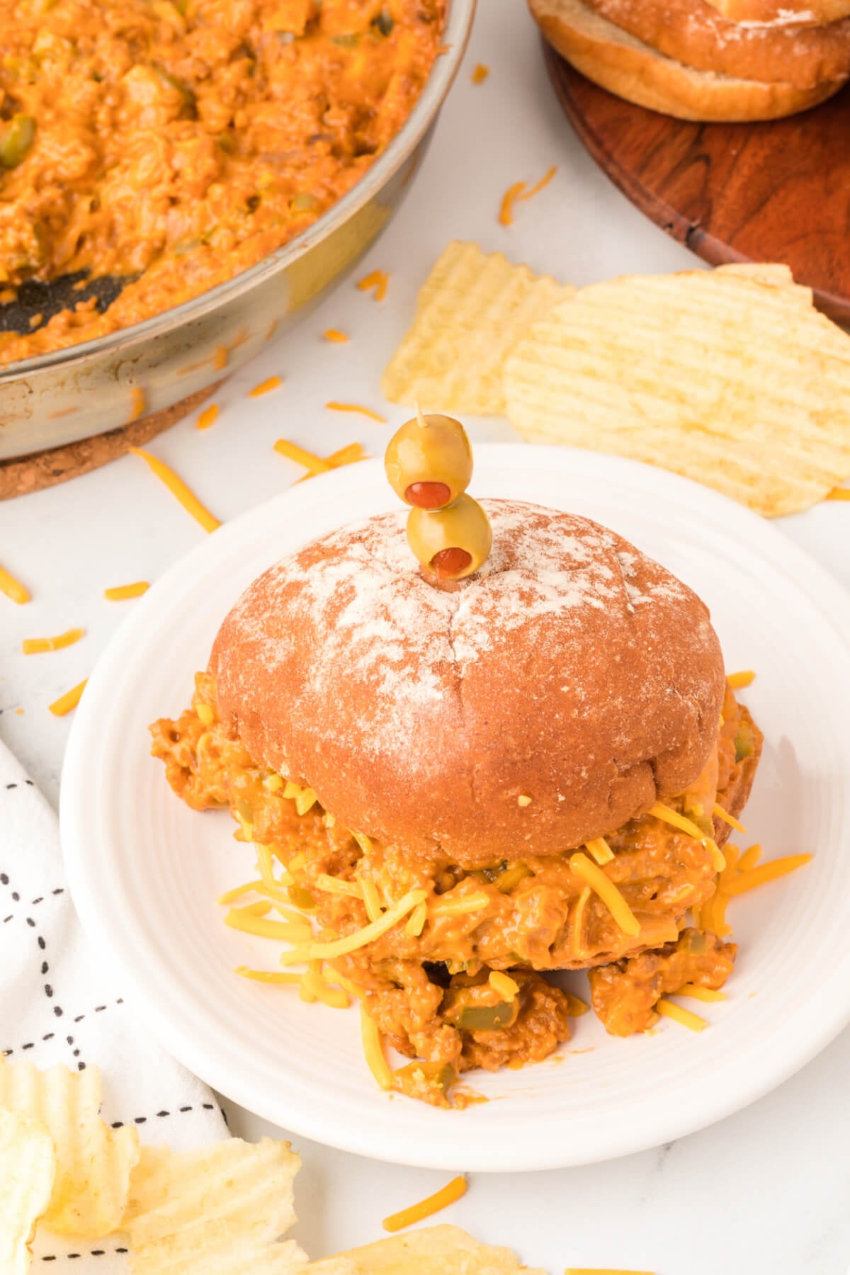 Cheesy Sloppy Joes - Love Bakes Good Cakes