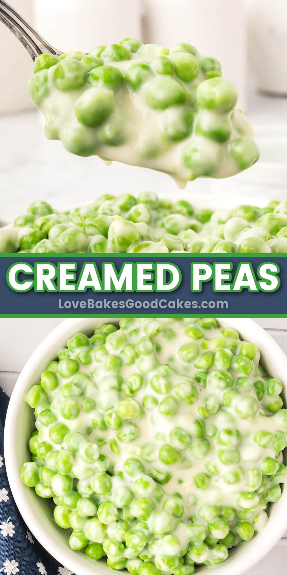 Creamed Peas - Love Bakes Good Cakes