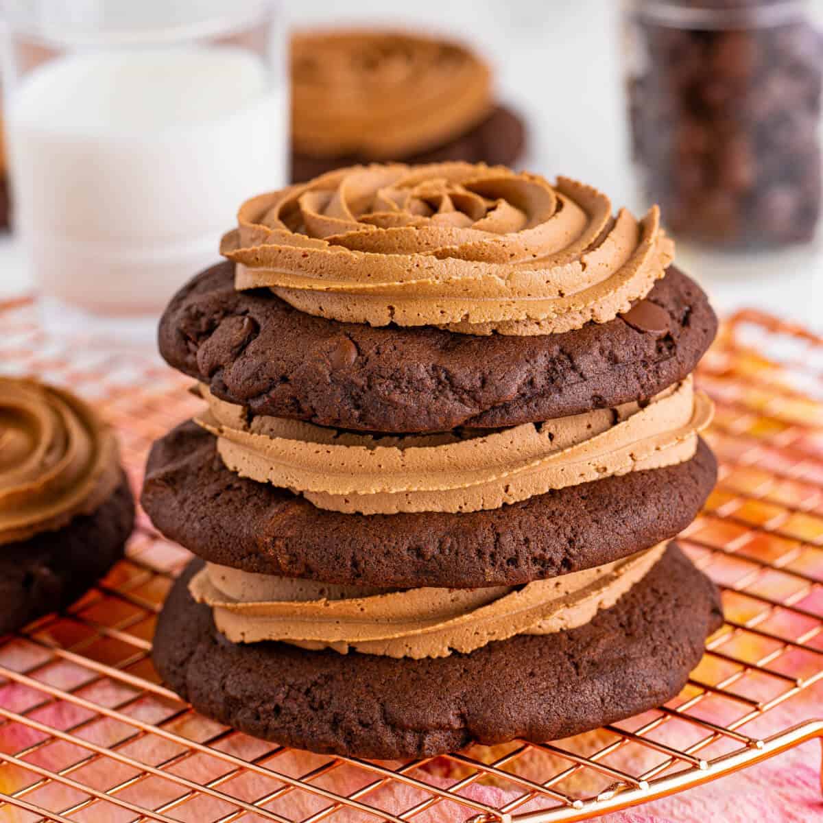 Crumbl Chocolate Cake Cookies Love Bakes Good Cakes