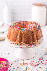 Funfetti Pound Cake - Love Bakes Good Cakes