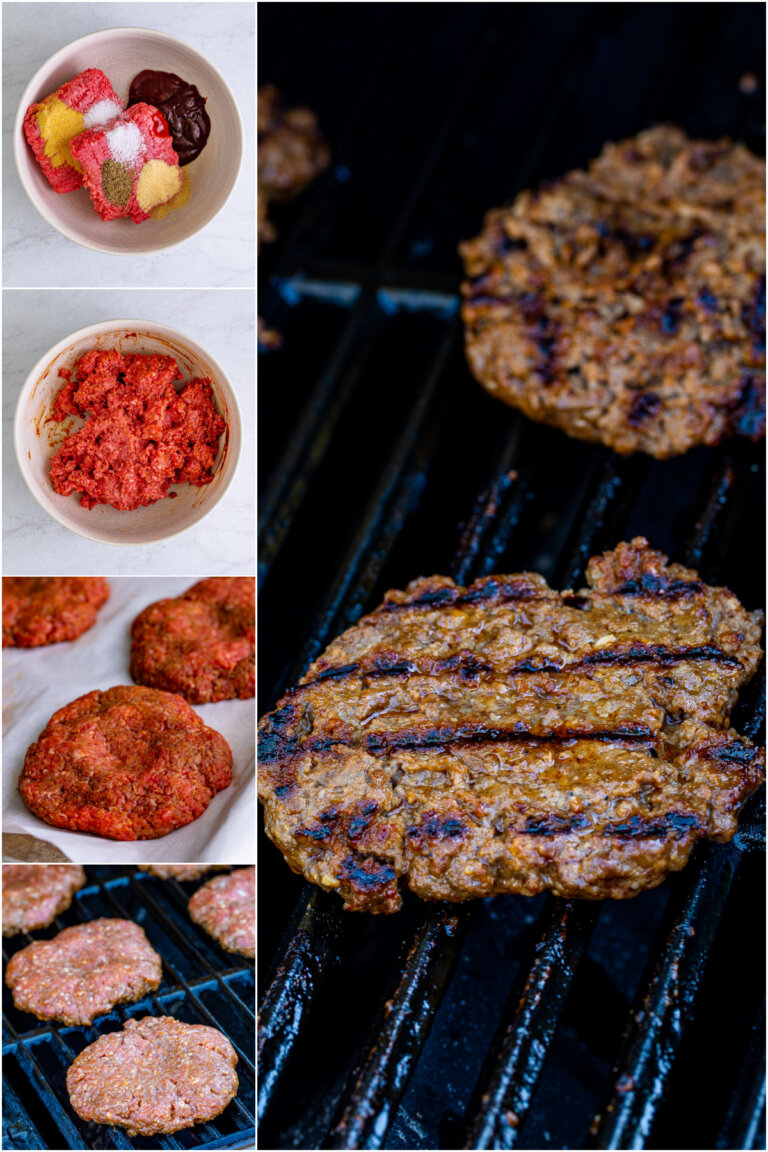 Bacon Cheeseburgers with Coca-Cola Onions - Love Bakes Good Cakes