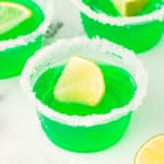 Lime Margarita Jello Shots - Love Bakes Good Cakes