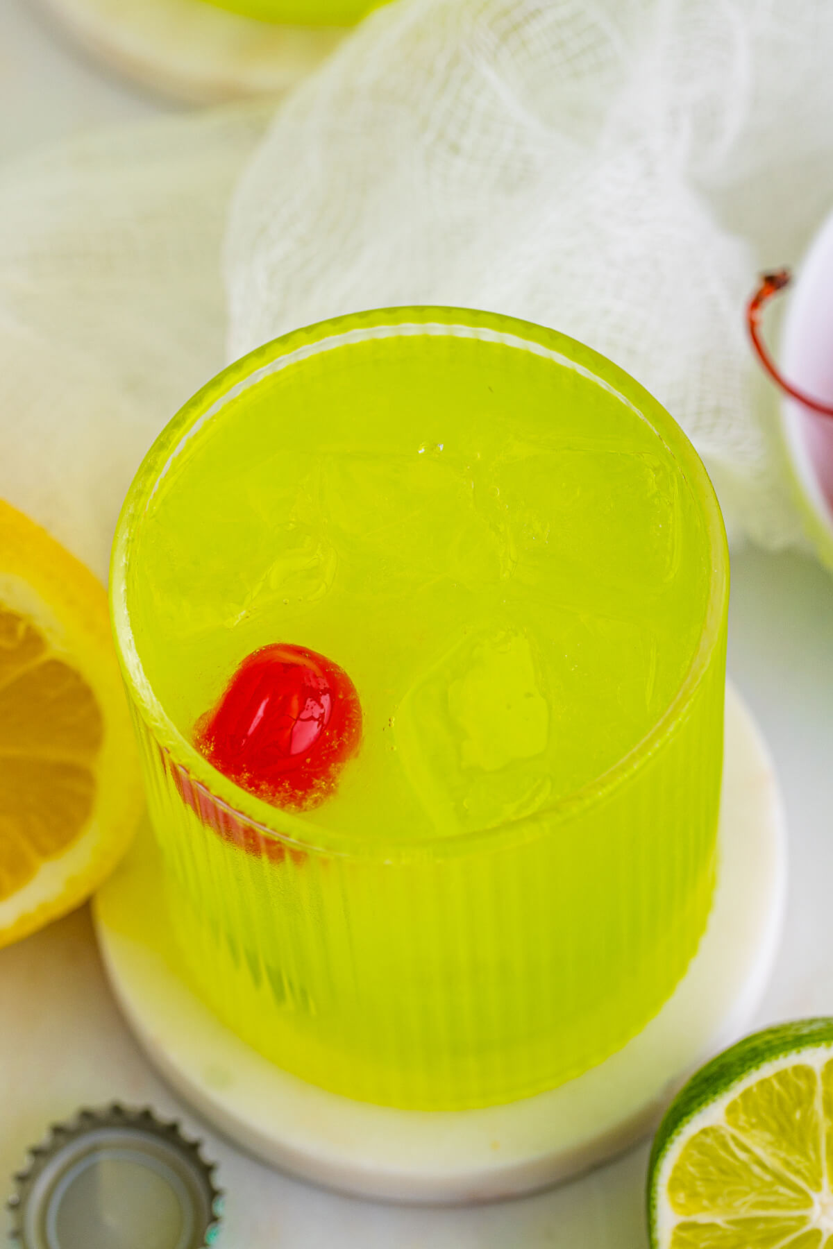 Midori Sour Cocktail - Love Bakes Good Cakes