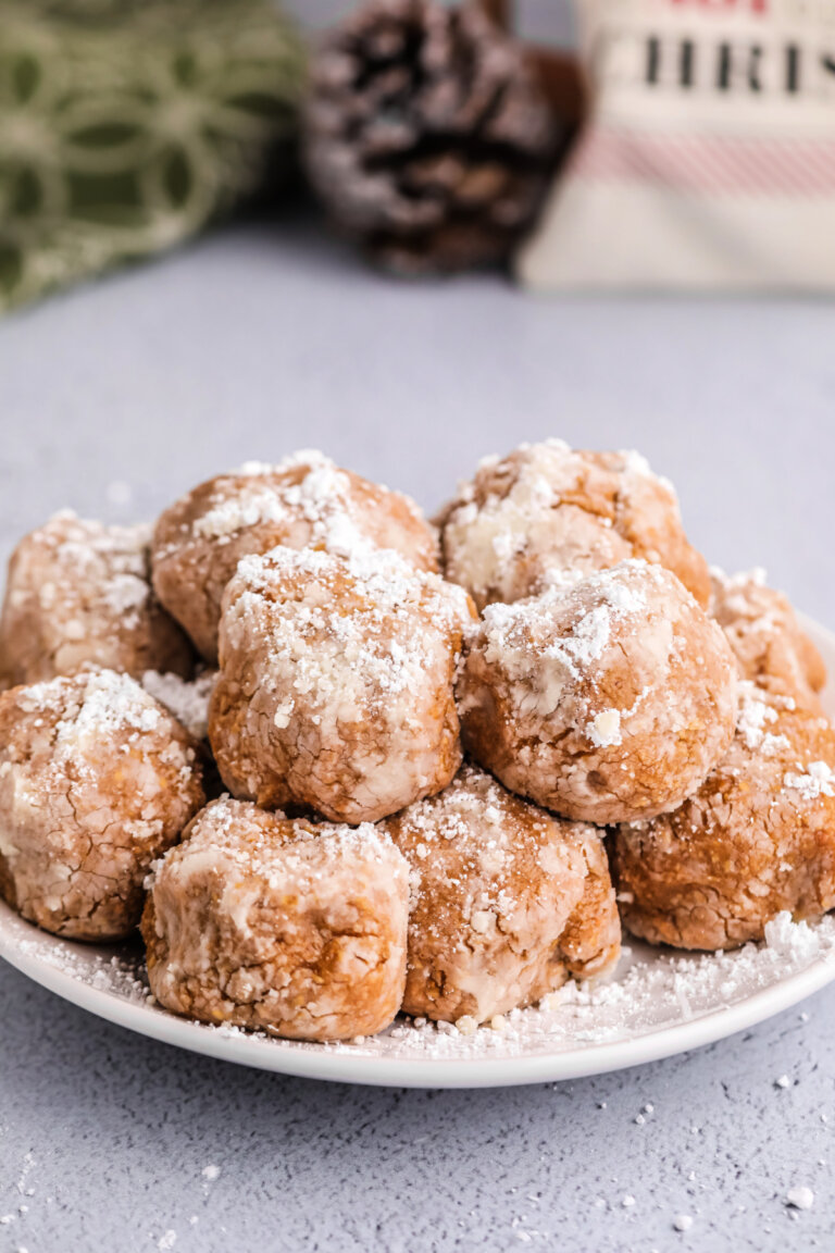No Bake Peanut Butter Snowballs - Love Bakes Good Cakes