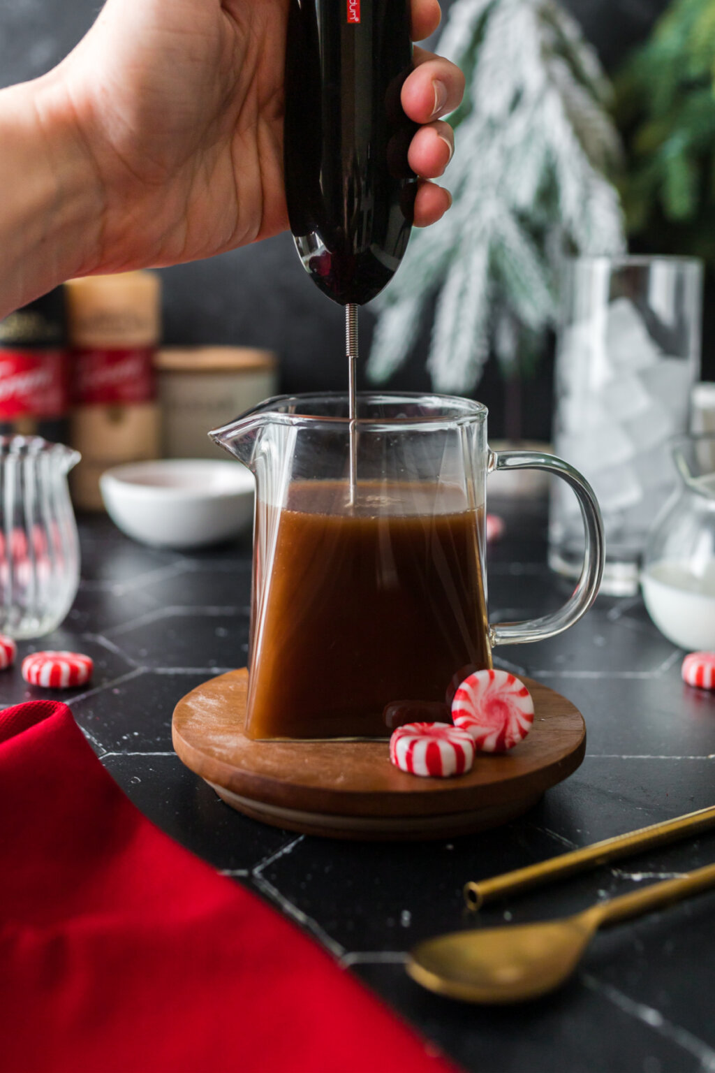 Iced Peppermint Mocha - Love Bakes Good Cakes