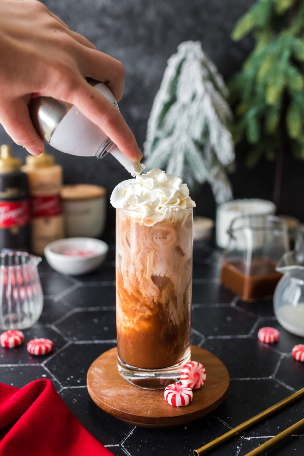 Iced Peppermint Mocha - Love Bakes Good Cakes