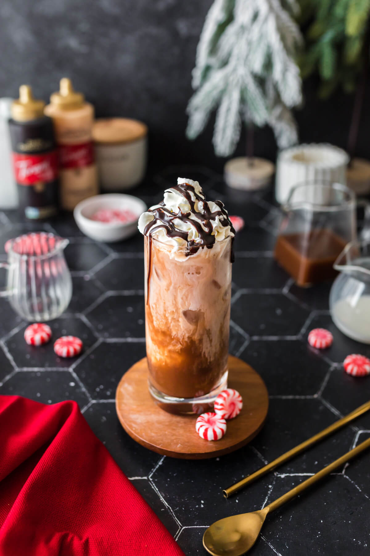 Iced Peppermint Mocha - Love Bakes Good Cakes