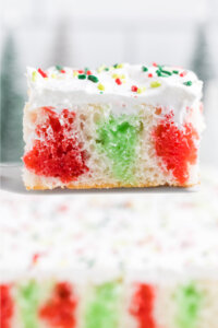 Christmas Poke Cake - Love Bakes Good Cakes