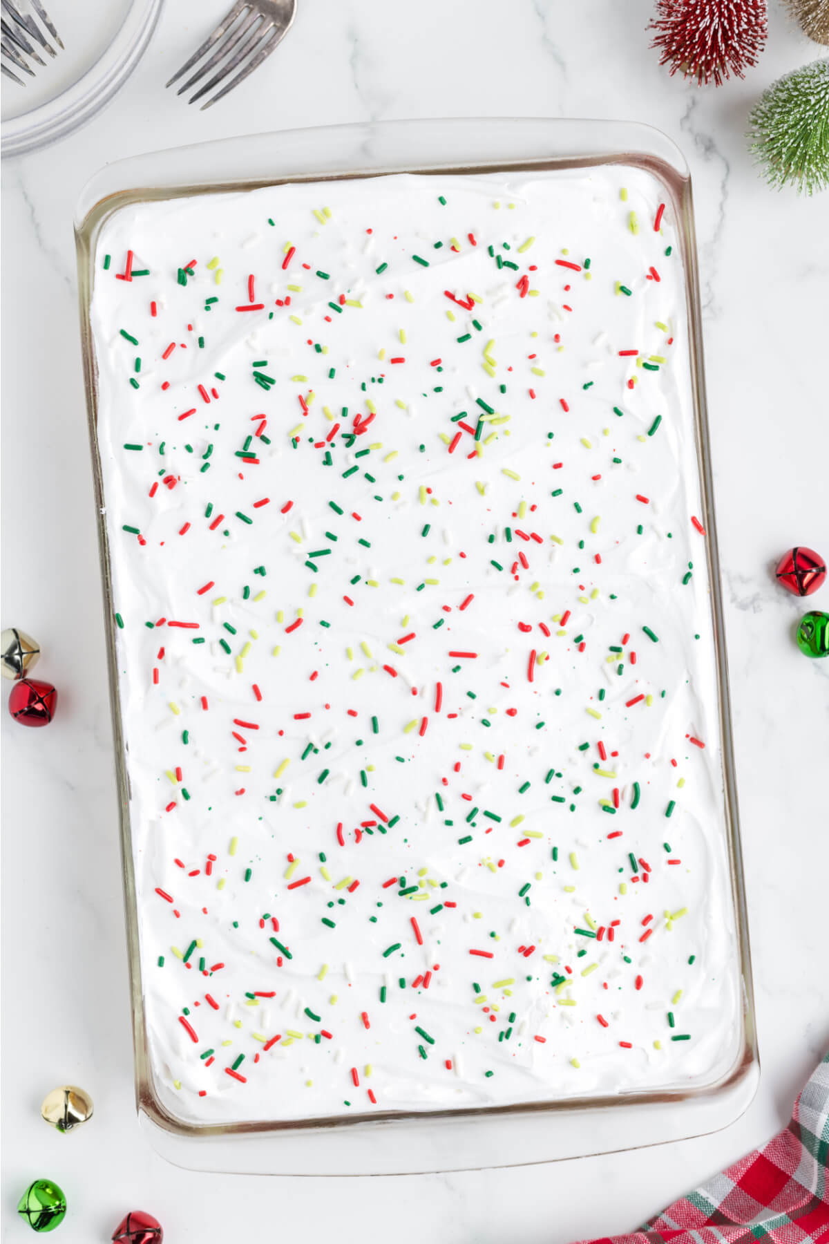 Christmas Poke Cake - Love Bakes Good Cakes