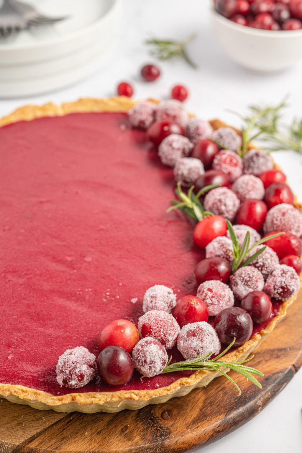 Cranberry Curd Tart - Love Bakes Good Cakes
