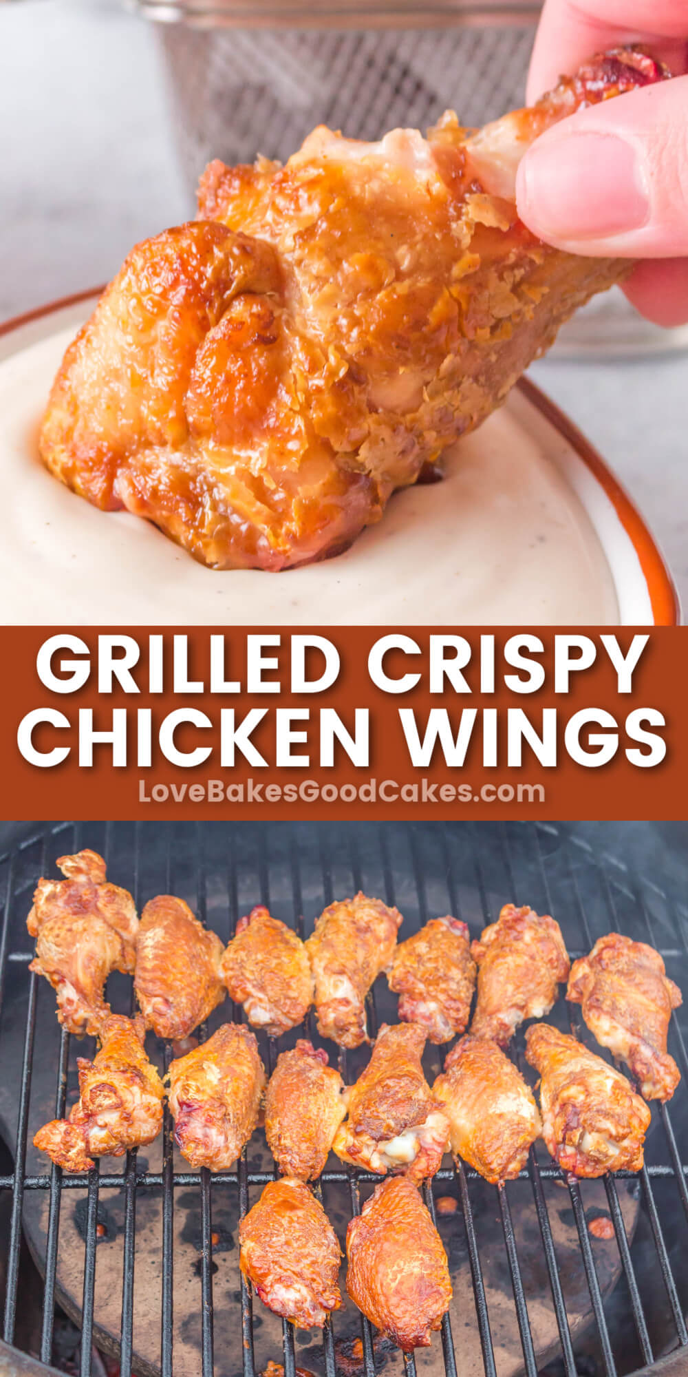 Grilled Crispy Chicken Wings - Love Bakes Good Cakes